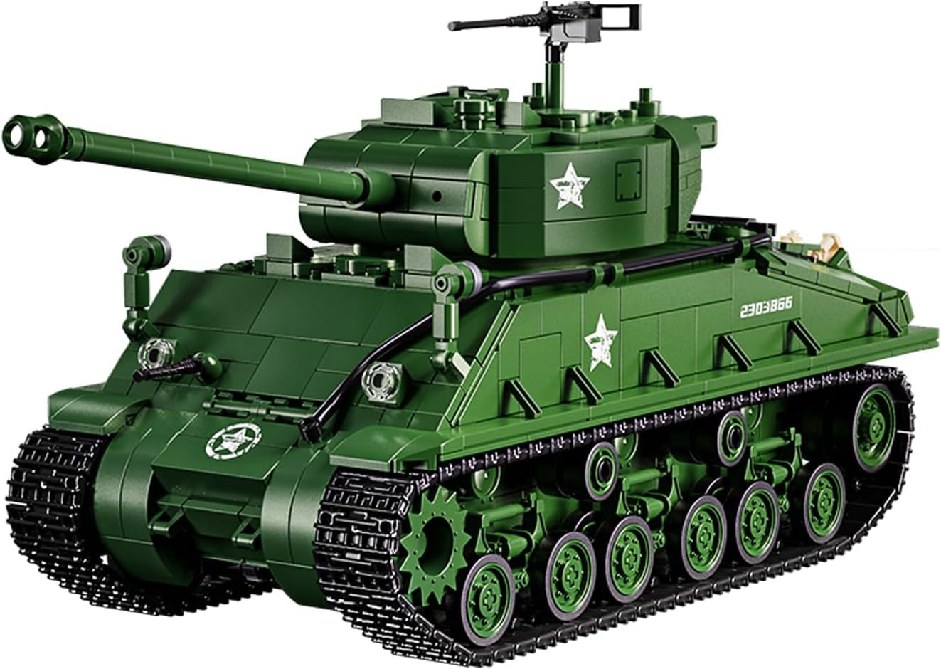 Remocguys Military M4 Sherman Tank Building Set Compatible with Lego ...