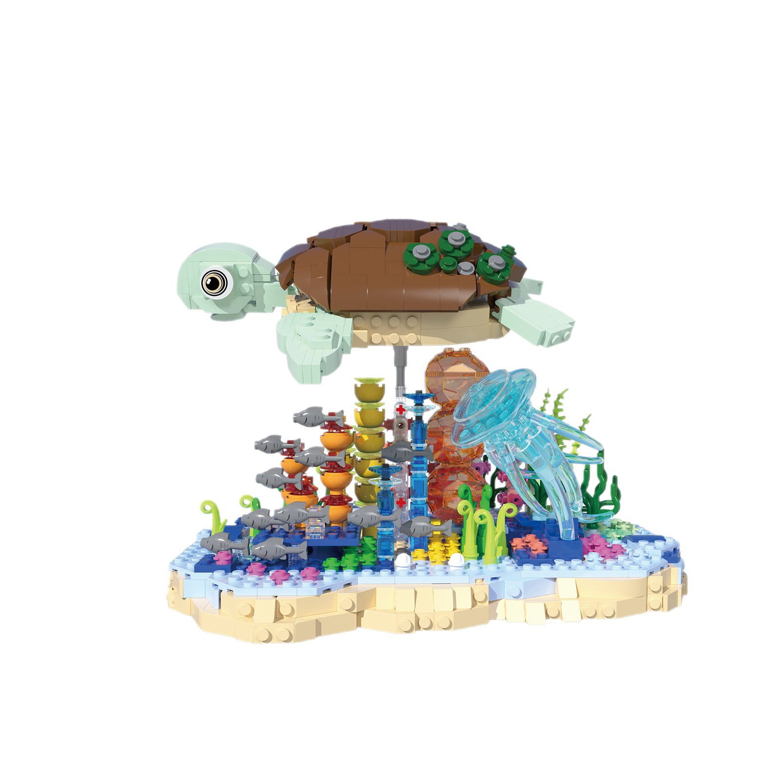 Remocguys Ocean Turtles Building Sets Compatible with Lego Toy Coral ...
