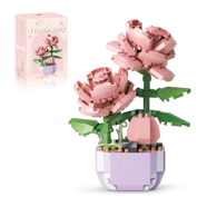 YTIANMI Flower Bouquet Building Set, 530 Pieces Micro Bricks, Botanical ...