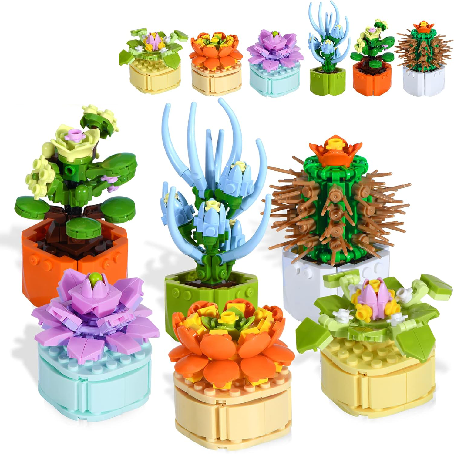 Remocguys Succulent Flower Building Set Botanical Collection for Adults ...