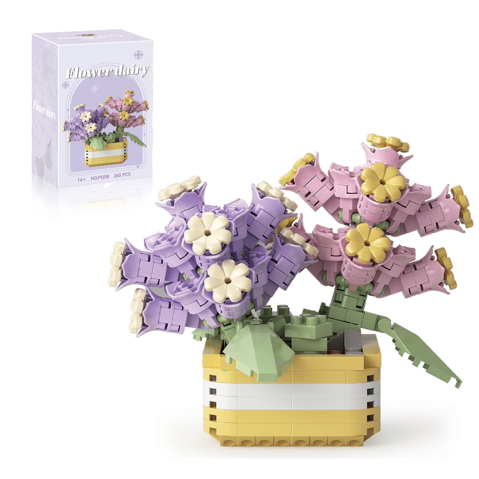 Remocguys Succulent Flower Building Set Mini Botanical Bonsai for ...