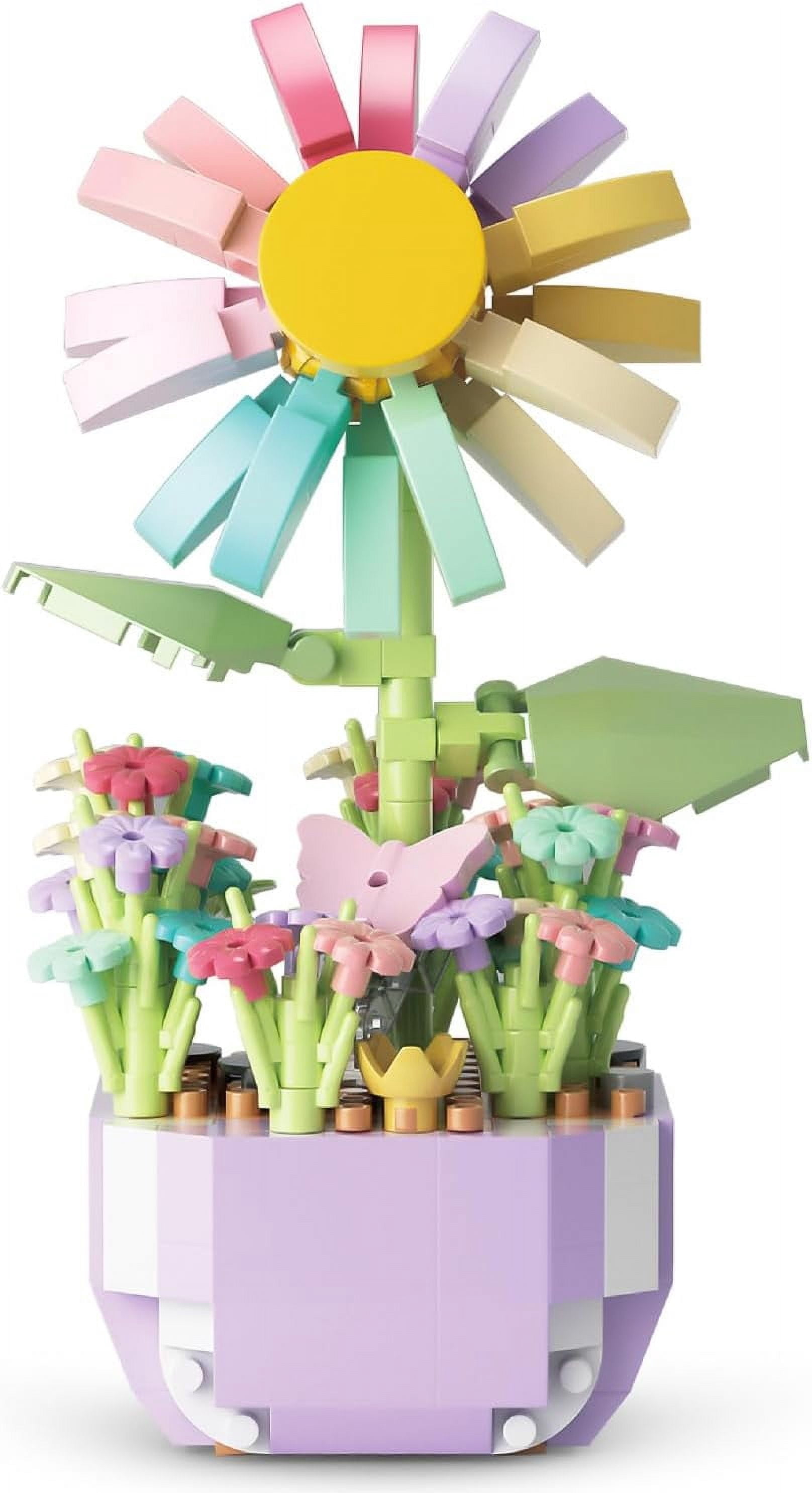 Remocguys Succulent Flower Building Set Mini Botanical Bonsai for ...