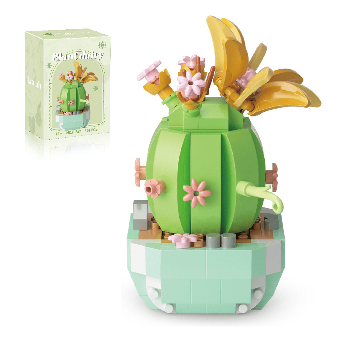 Remocguys Succulent Flower Building Set Mini Cacti Bonsai for Adults ...