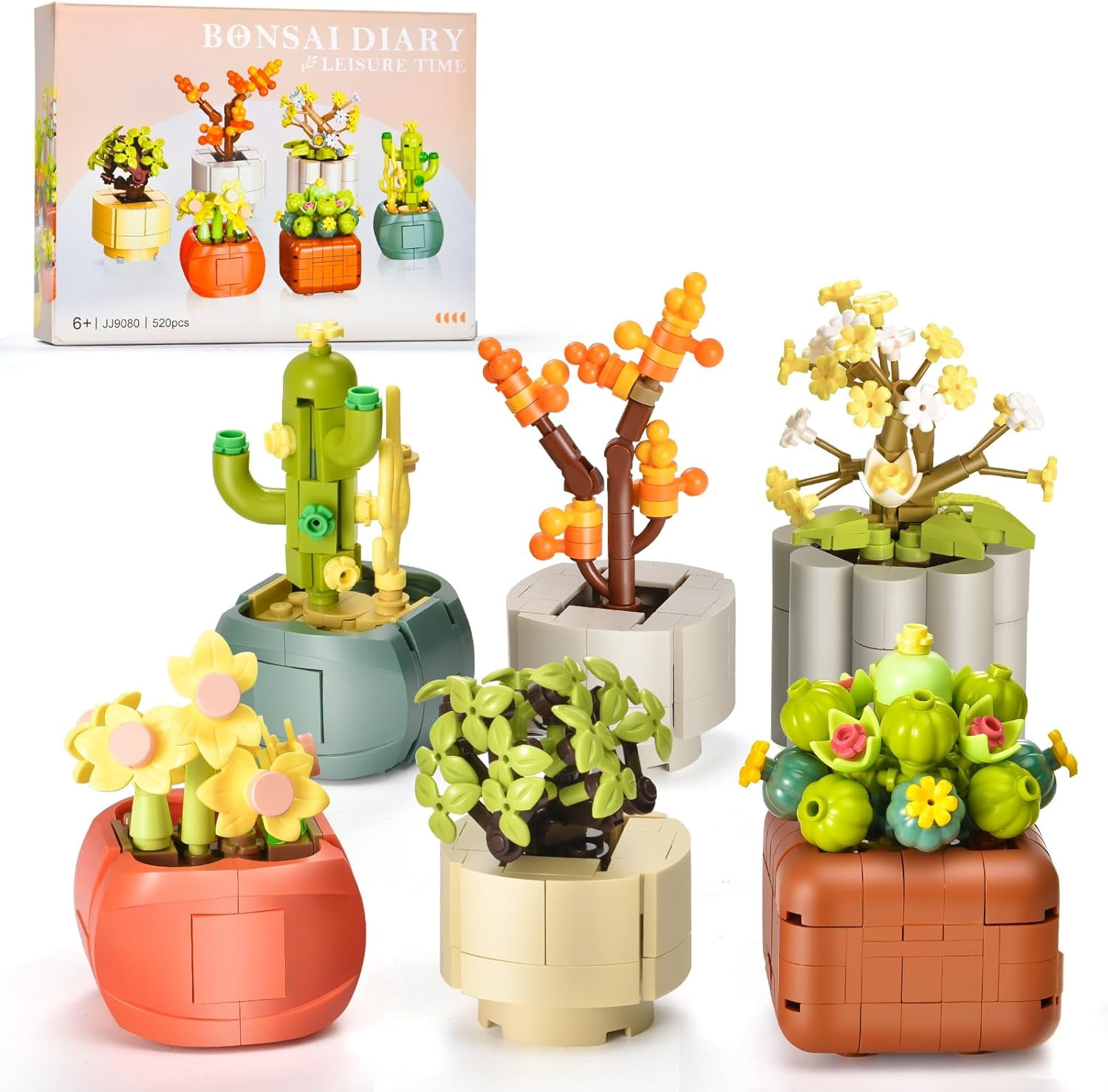 Remocguys Succulent Flowers Building Sets Botanical Collection for ...