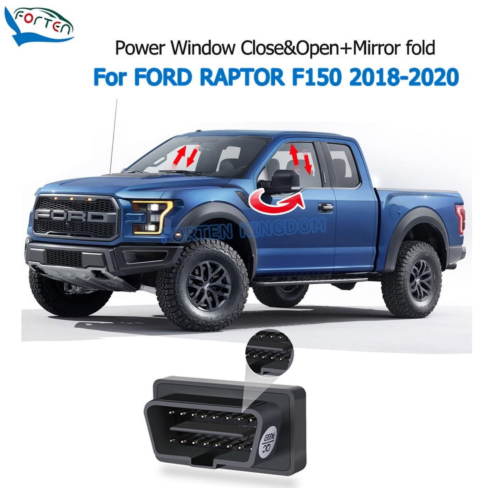 Remote Auto Window Close Open Mirror Fold Kit For Ford Raptor F150 2018 ...