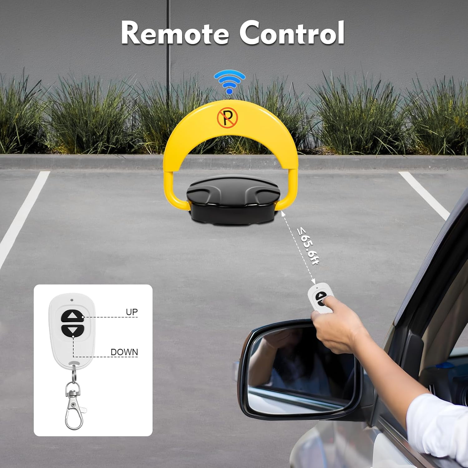 Remote Automatic Parking Lock, Parking Space Lock, 65.6FT Private Car ...