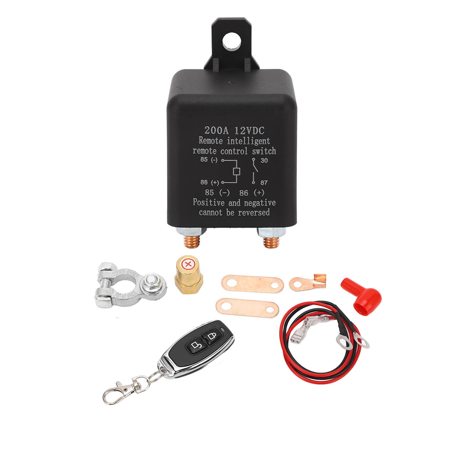 Remote Battery Disconnect Switch 12V 200A Car Wireless Power Off Dual ...