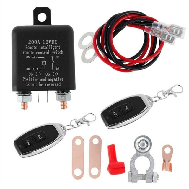 Remote Battery Disconnect Switch 12V 200A Wireless Switch Anti-Theft ...