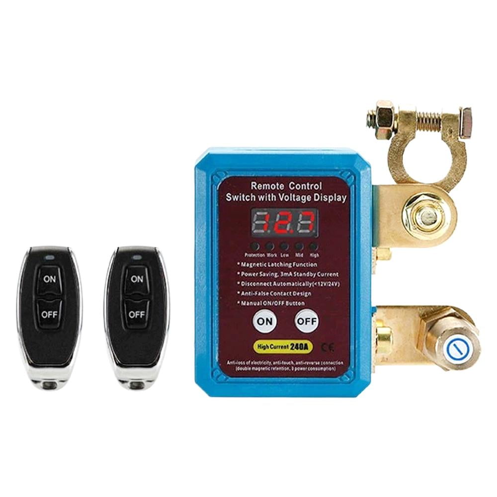 Remote Battery Disconnect Switch 12V 240A Kill Switch Automatic Power ...