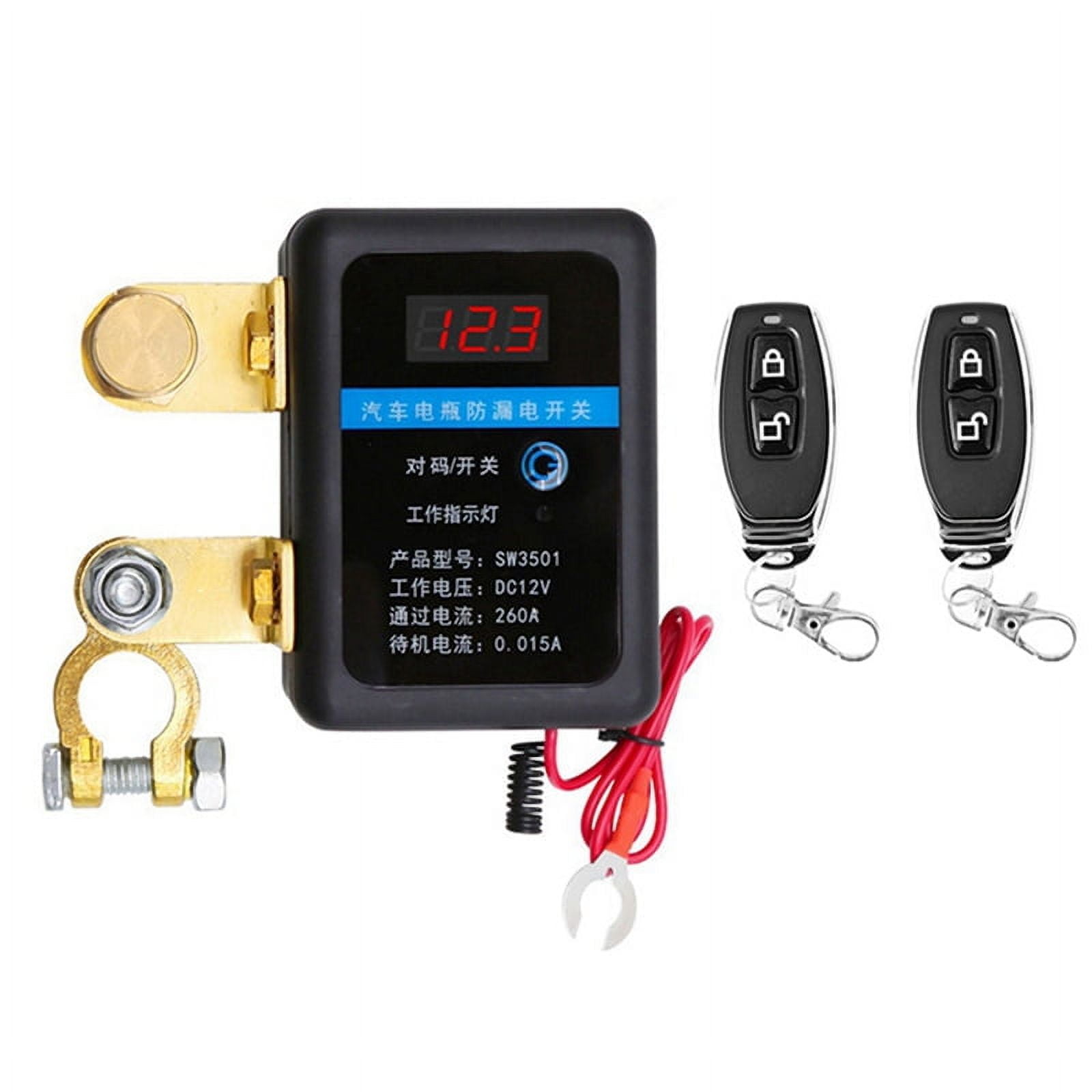 Remote Battery Disconnect Switch 12V 260A Kill Switch Automatic Power ...