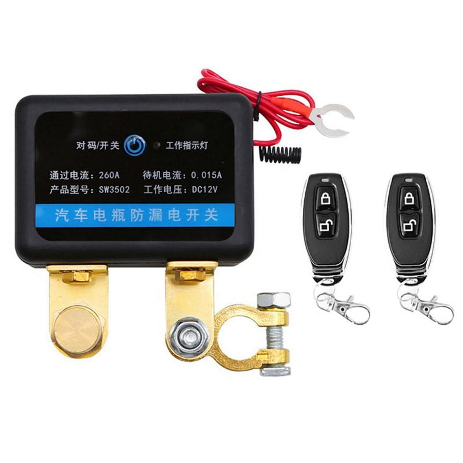 Remote Battery Disconnect Switch 12V 260A Kill Switch Automatic Power Off Prevent Battery Drain ...