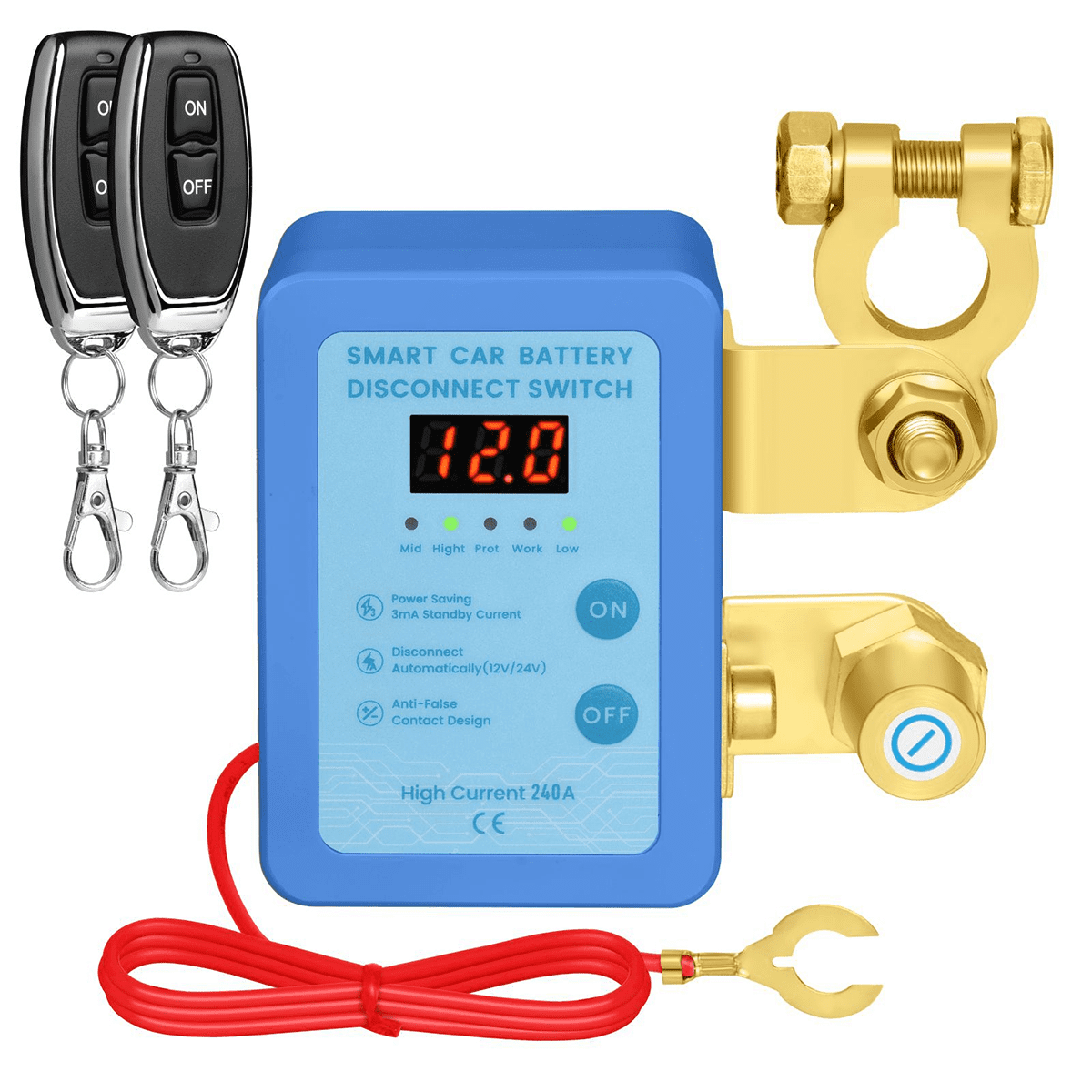 Remote Battery Disconnect Switch 12v 240A Upgrade Prevent Battery Drain ...