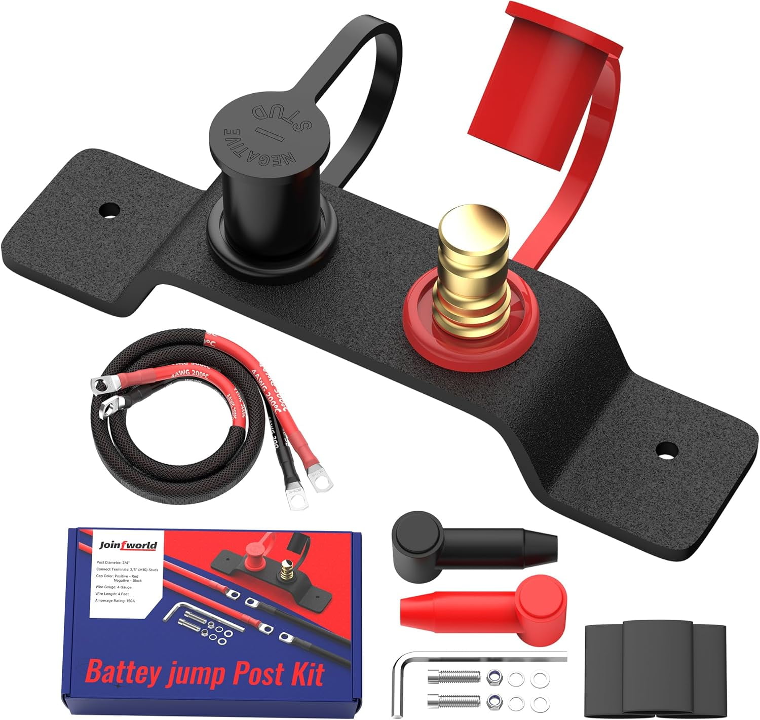 Remote Battery Terminals Heavy Duty Battery Relocation Kit with Bracket ...