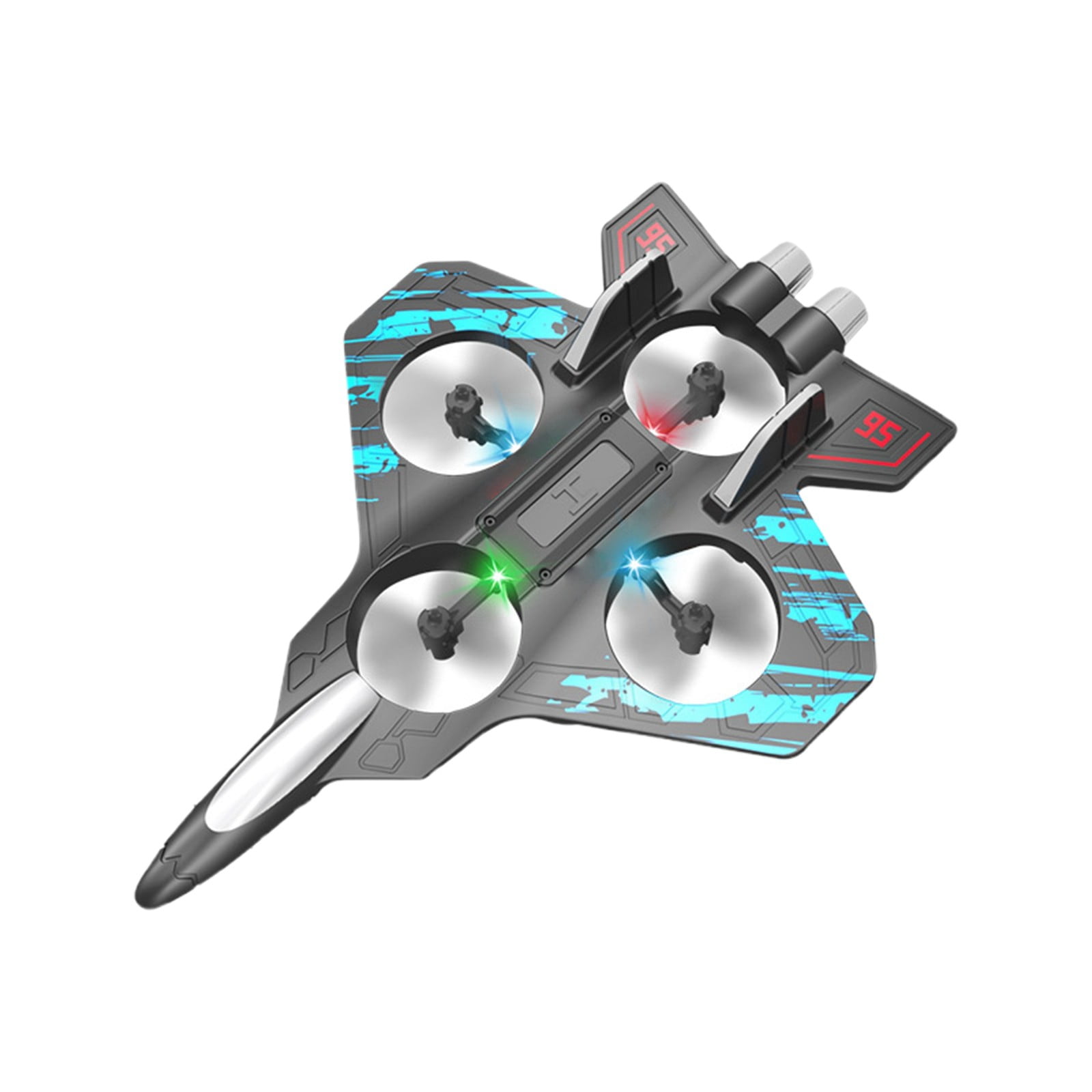 Remote Control Aircraft Quadcopter Toy for Kids with Foam Glider Model ...