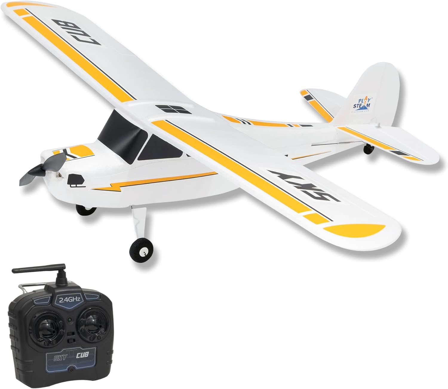 Remote Control Aircraft Sky CUB-2.4Ghz 3-CH Remote Control Airplane RTF ...