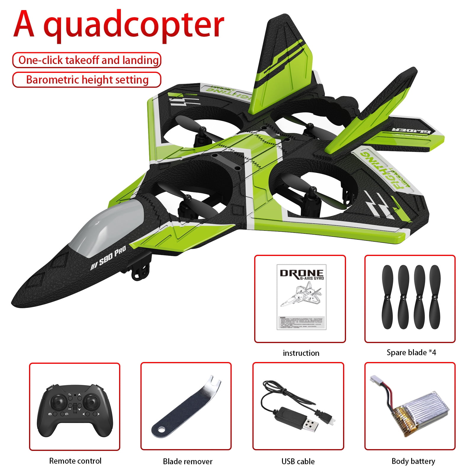 Remote Control Airplane 2.4g EPP Foam RTF Flying Toys Rc Glider Fighter ...