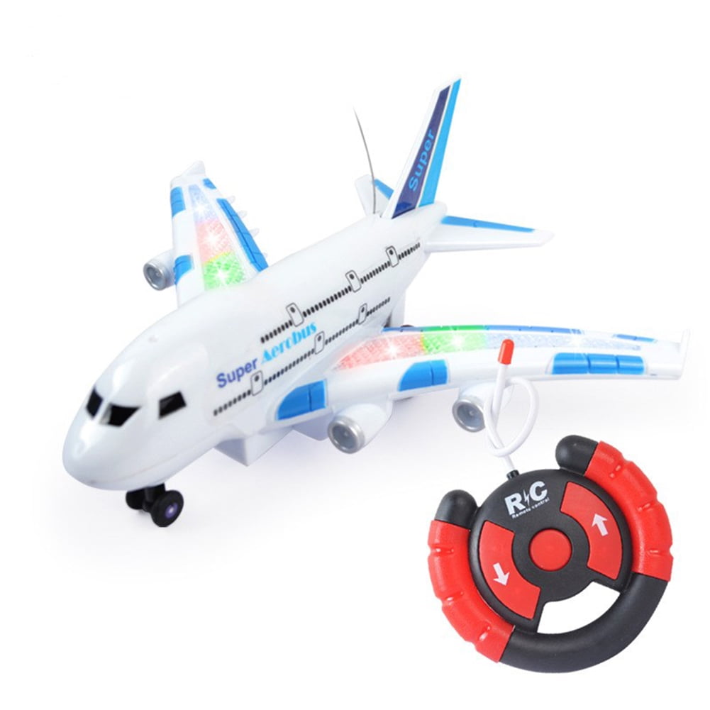 Smart Electric Airbus A380 Toy RC Plane for Kids with Flashing Lights ...