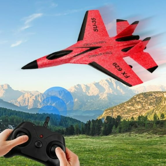 Remote Control Airplane, Gravity Glider Foam RC Fighter 360° Remote ...