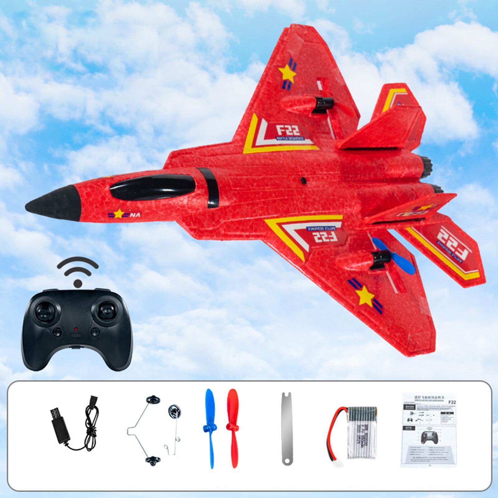 Remote Control Airplane,RC Fixed Wing Plane Glider Airplane with Remote ...