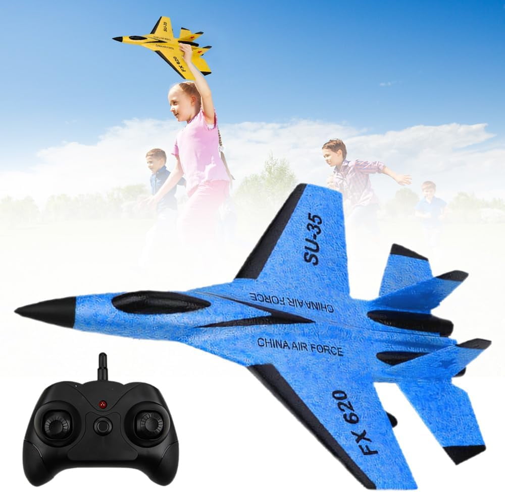 Remote Control Airplane Toy with Lights 2025 New 2.4ghz RC Remote ...