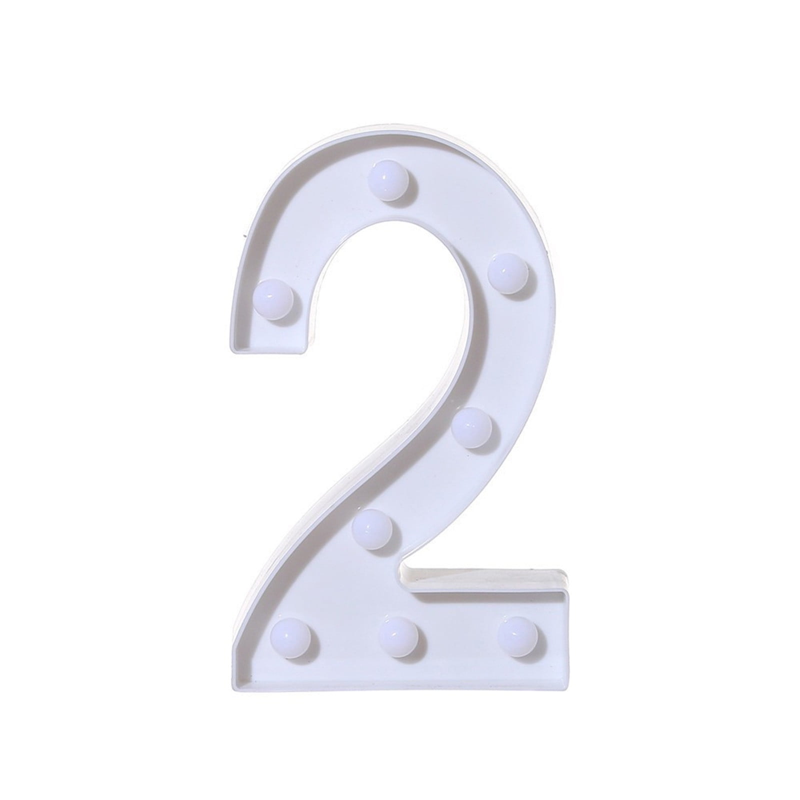 Remote Control Alphabet Letter Lights LED Light Up White Plastic ...