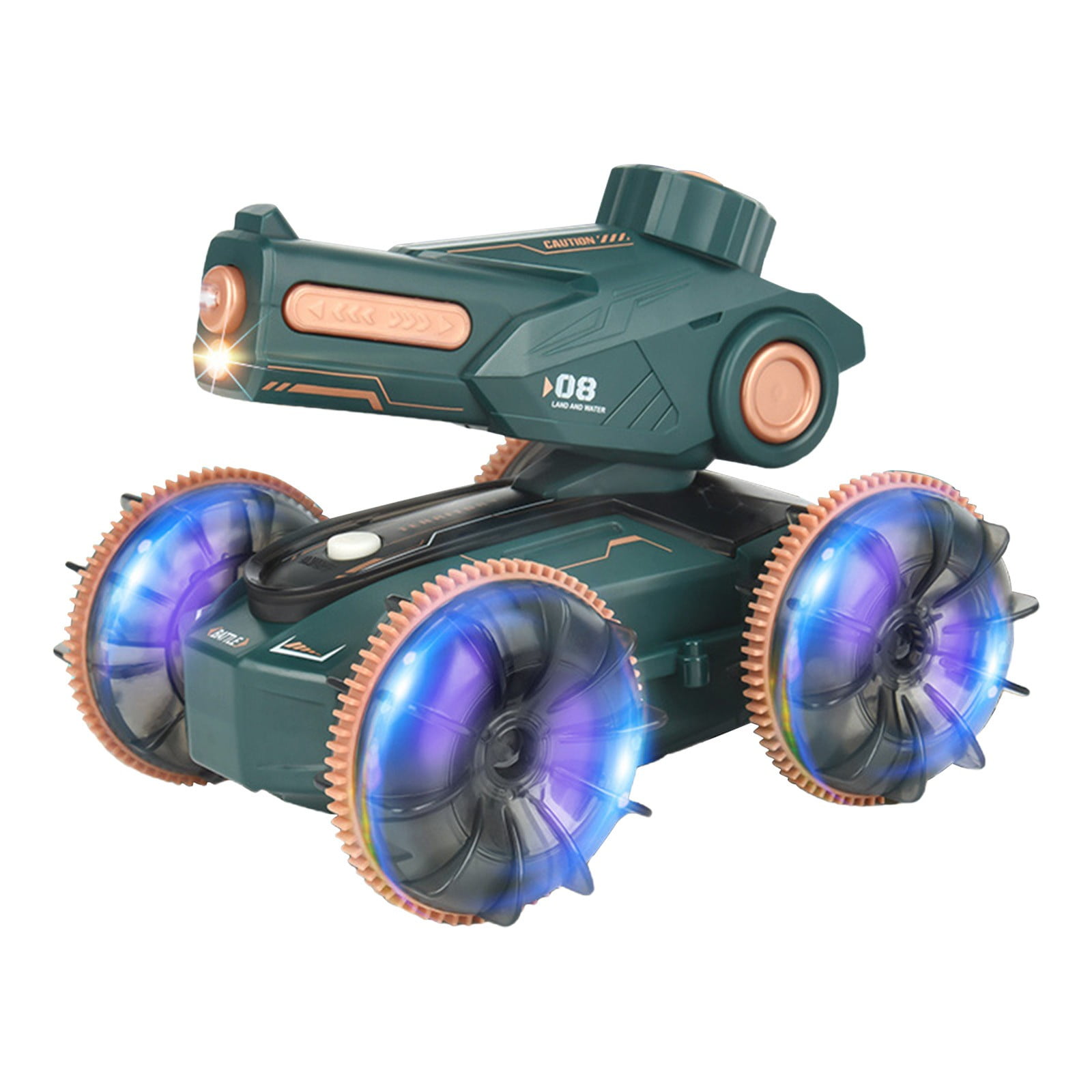 Remote Control Amphibious Tank Vehicle with Water Cannons, Easy to ...