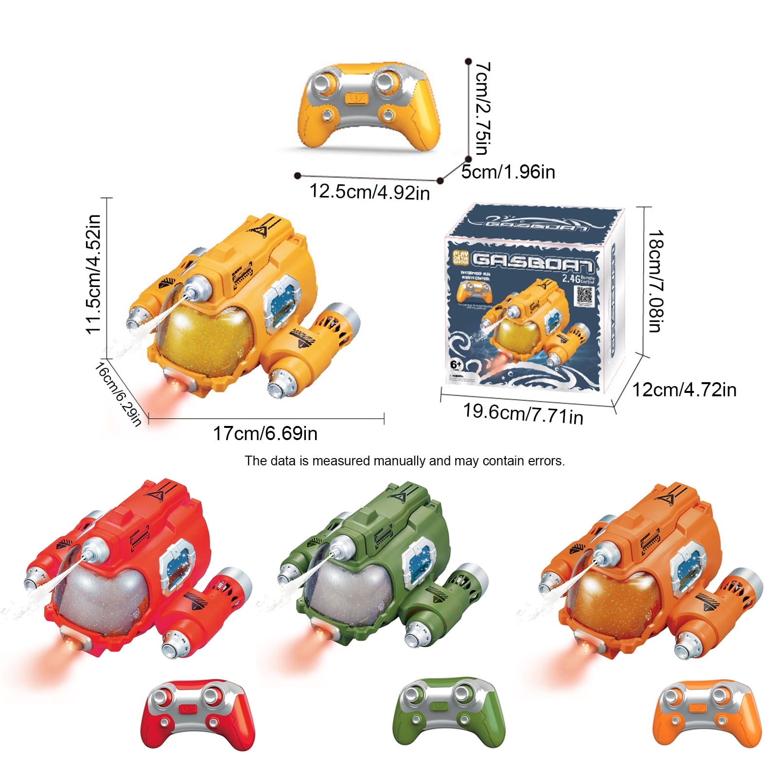 Remote Control Boat for Kids , 2.4GHZ Mini RC Boat with Spray Water ...