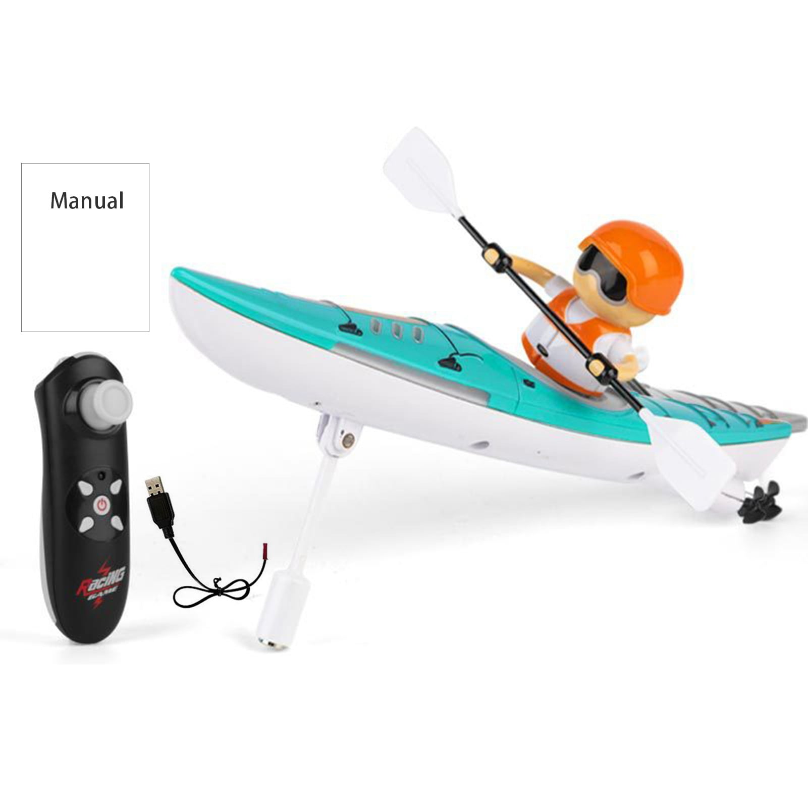 Remote Control Boat for Kids, RC Kayak Boat, RC Submarine Led Lights ...