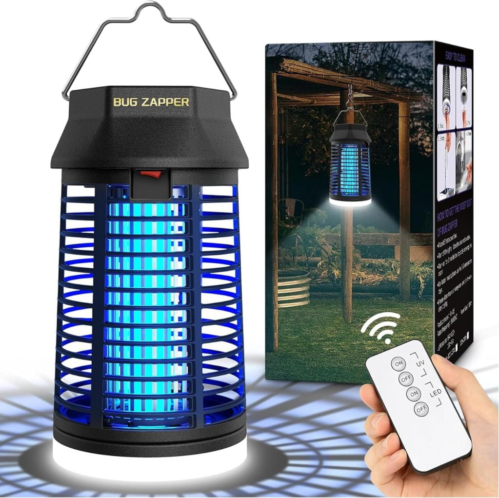 Remote Control Bug Zapper, Outdoor & Indoor Electric Mosquito Killer ...