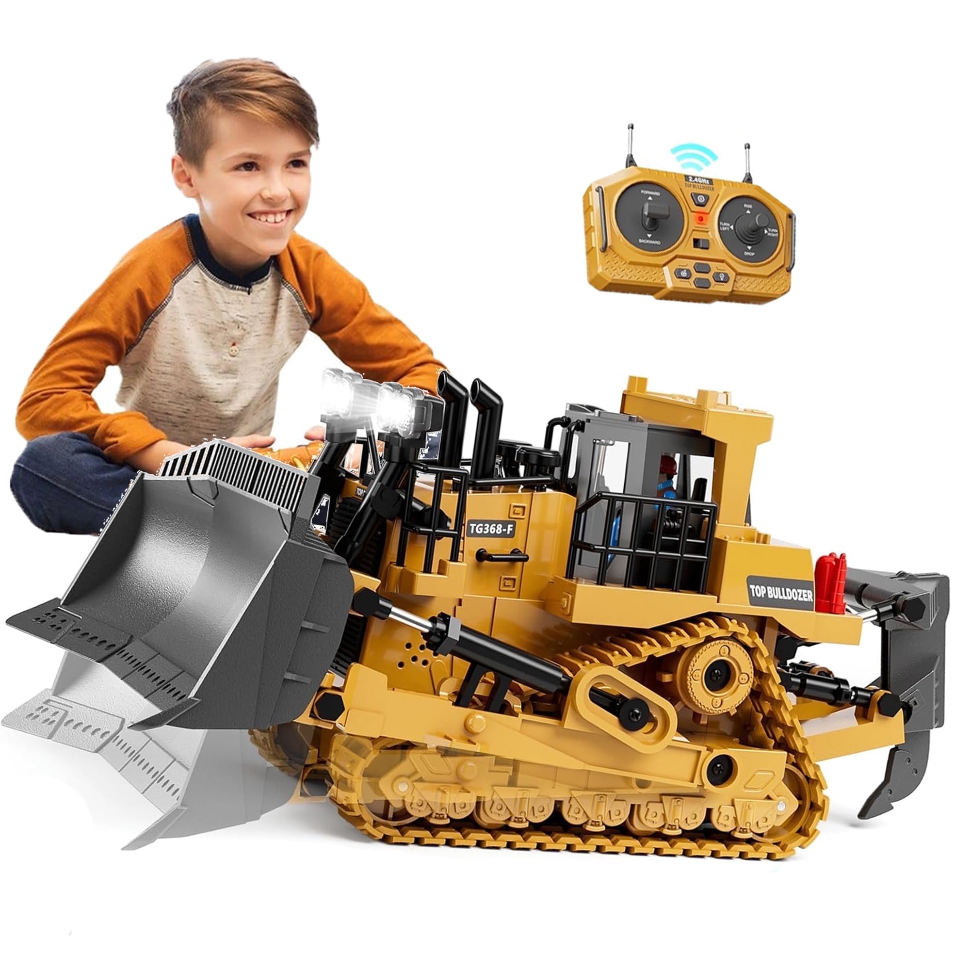 Remote Control Bulldozer Toy,Construction Vehicle Toy,Kids Toy ...