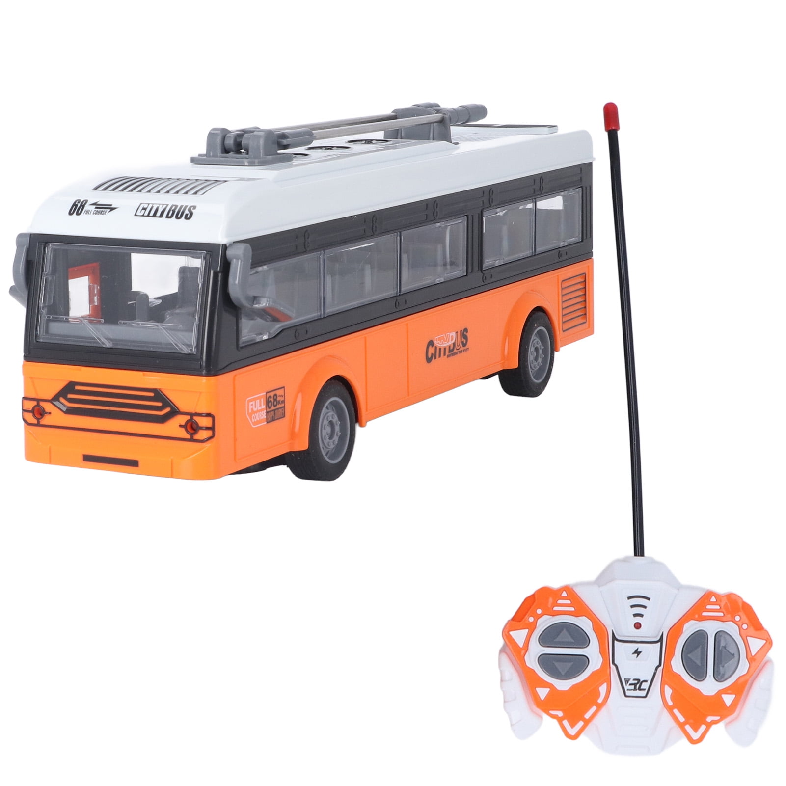 Remote Control Bus 4 CH Lifelike Opening Doors Single Layer Sightseeing ...