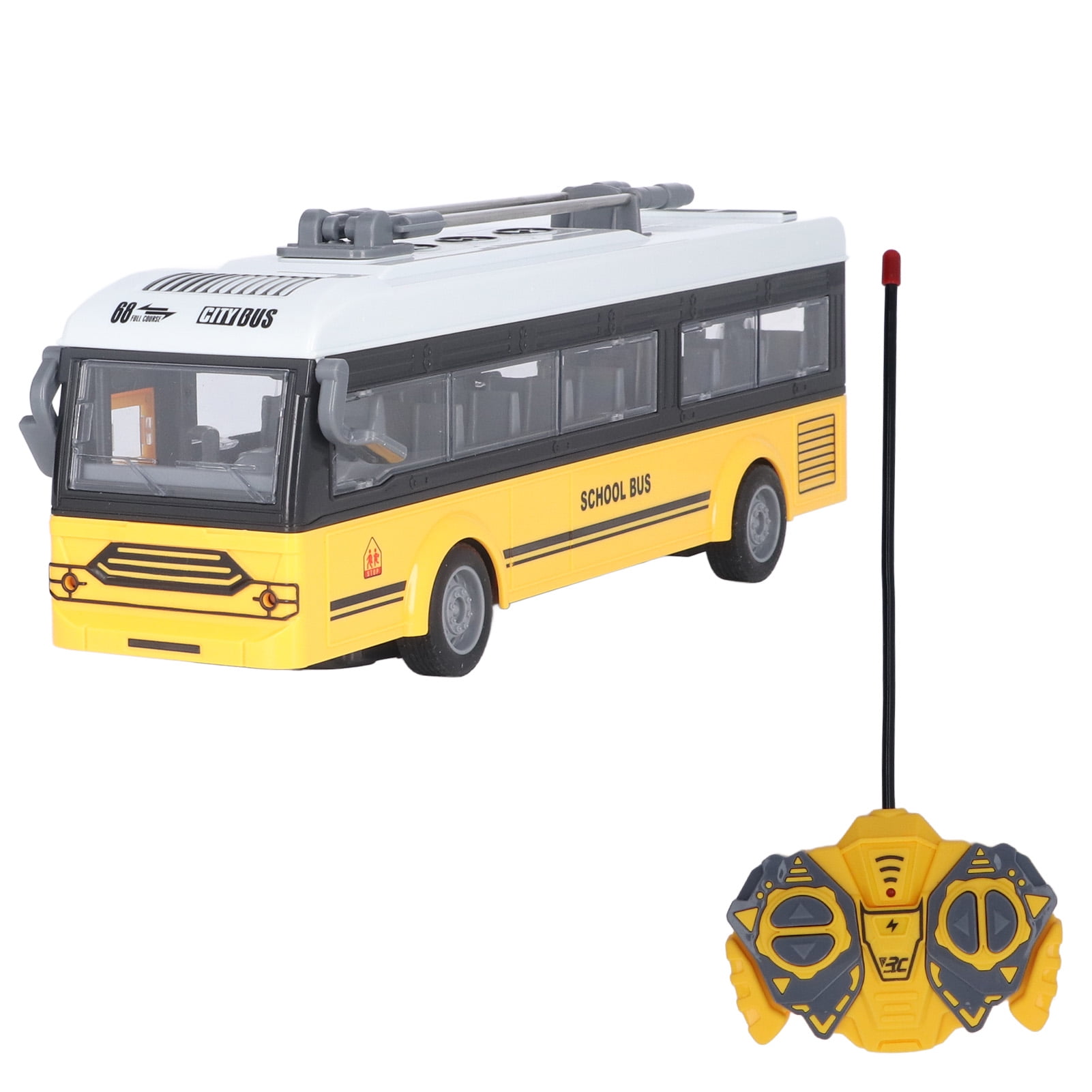 Remote Control Bus 4 CH Lifelike Opening Doors Single Layer Sightseeing ...