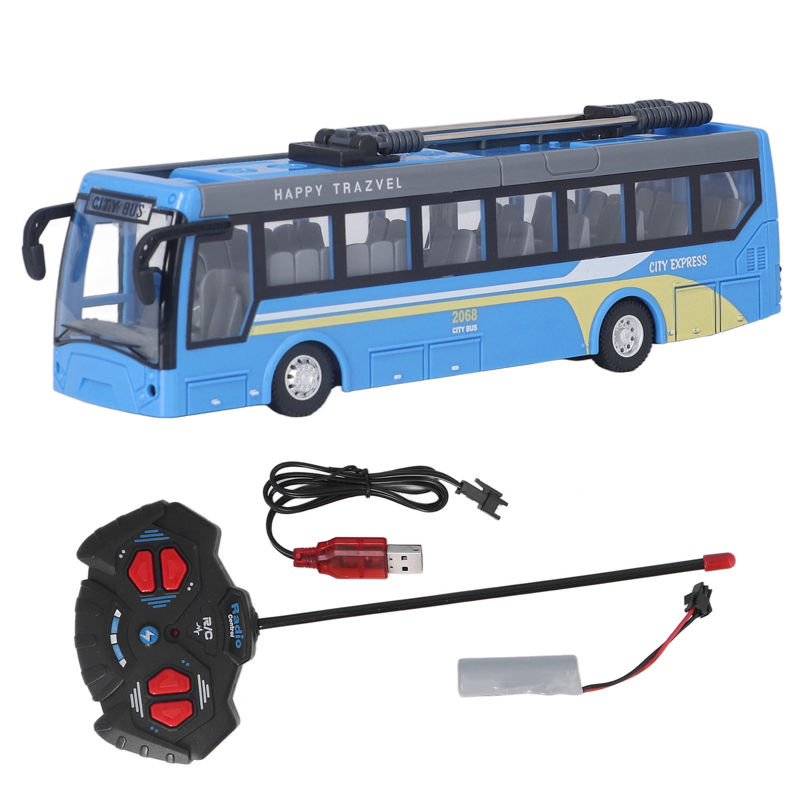 Remote Control Bus High Simulation All Directions Driving Rechargeable ...