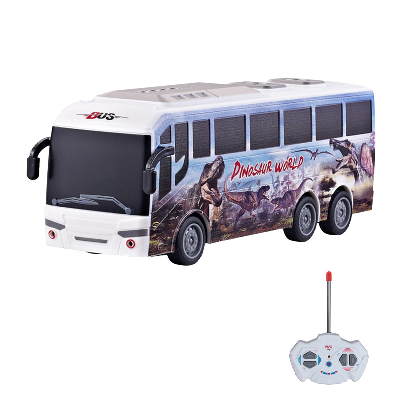 Remote Control Bus Toy for Kids, Durable ABS Construction, LED ...
