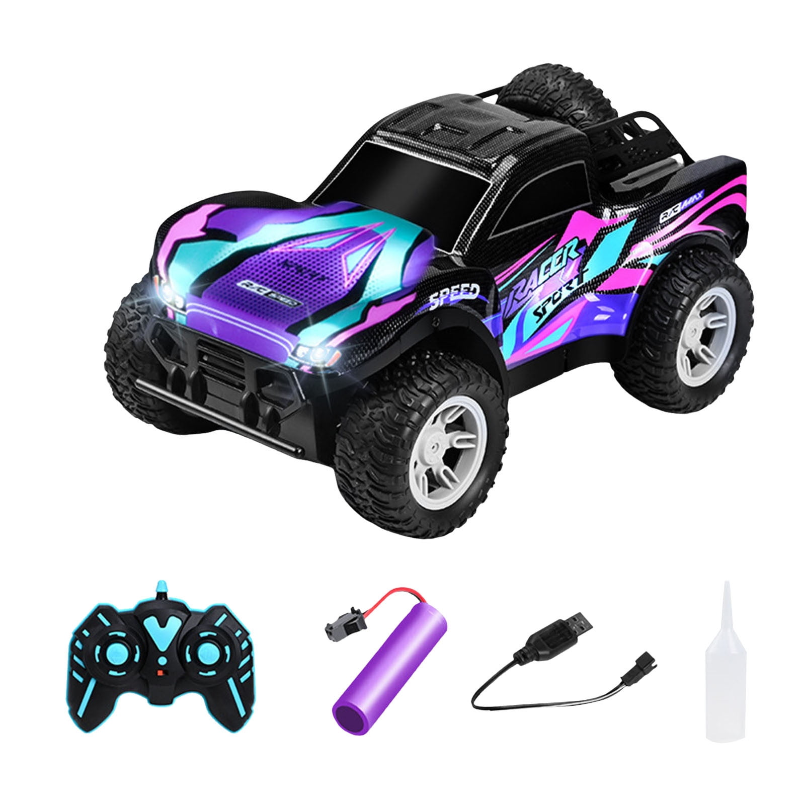 Remote Control Car, 2.4GHz High Speed 25KM/H RC Cars Toys, 1:12 Monster ...