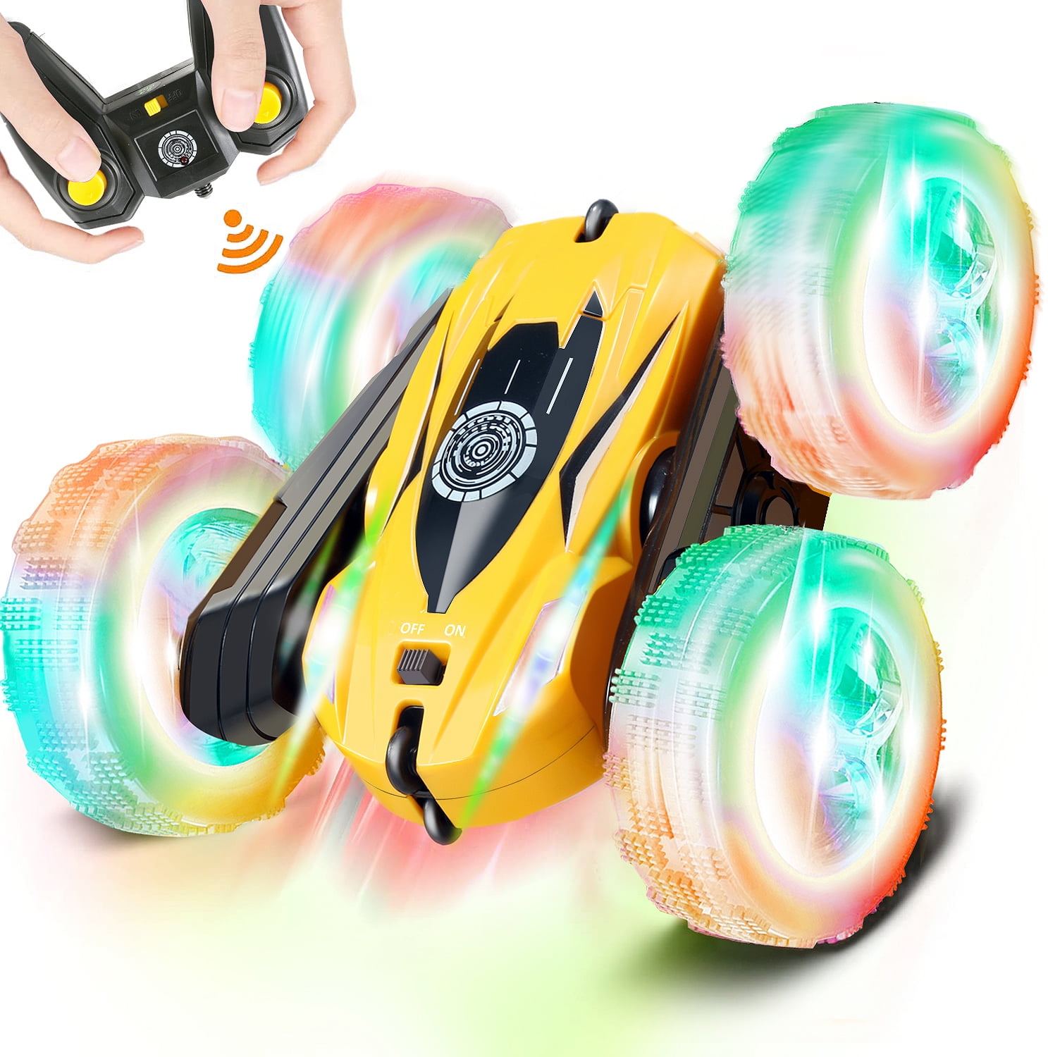 Remote Control Car for Boys 6-12: 360° Rotating RC Stunt Cars with ...