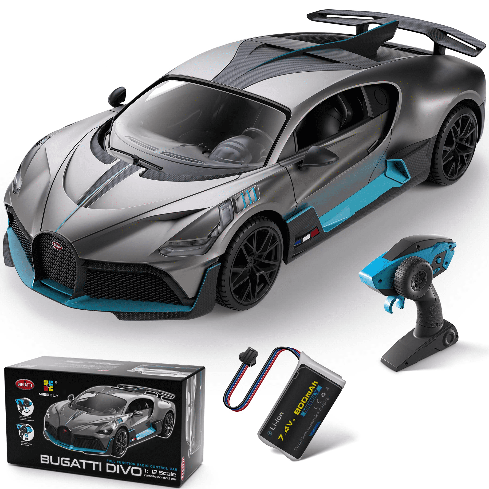 Remote Control Car, Bugatti Divo 1/12 Scale Rc Cars 12Km/h, 2.4Ghz ...