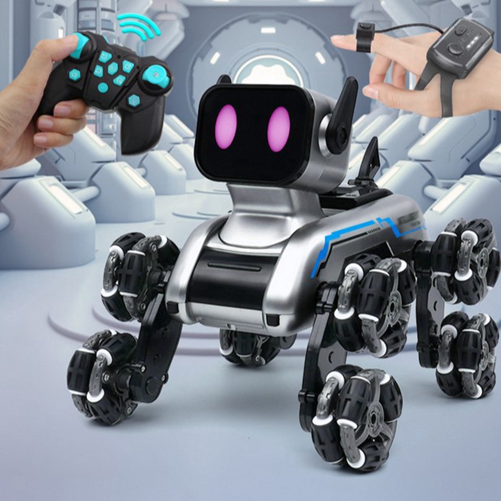 Remote Control Car Children's Eight Wheel Stunt Mechanical Dog Smart ...