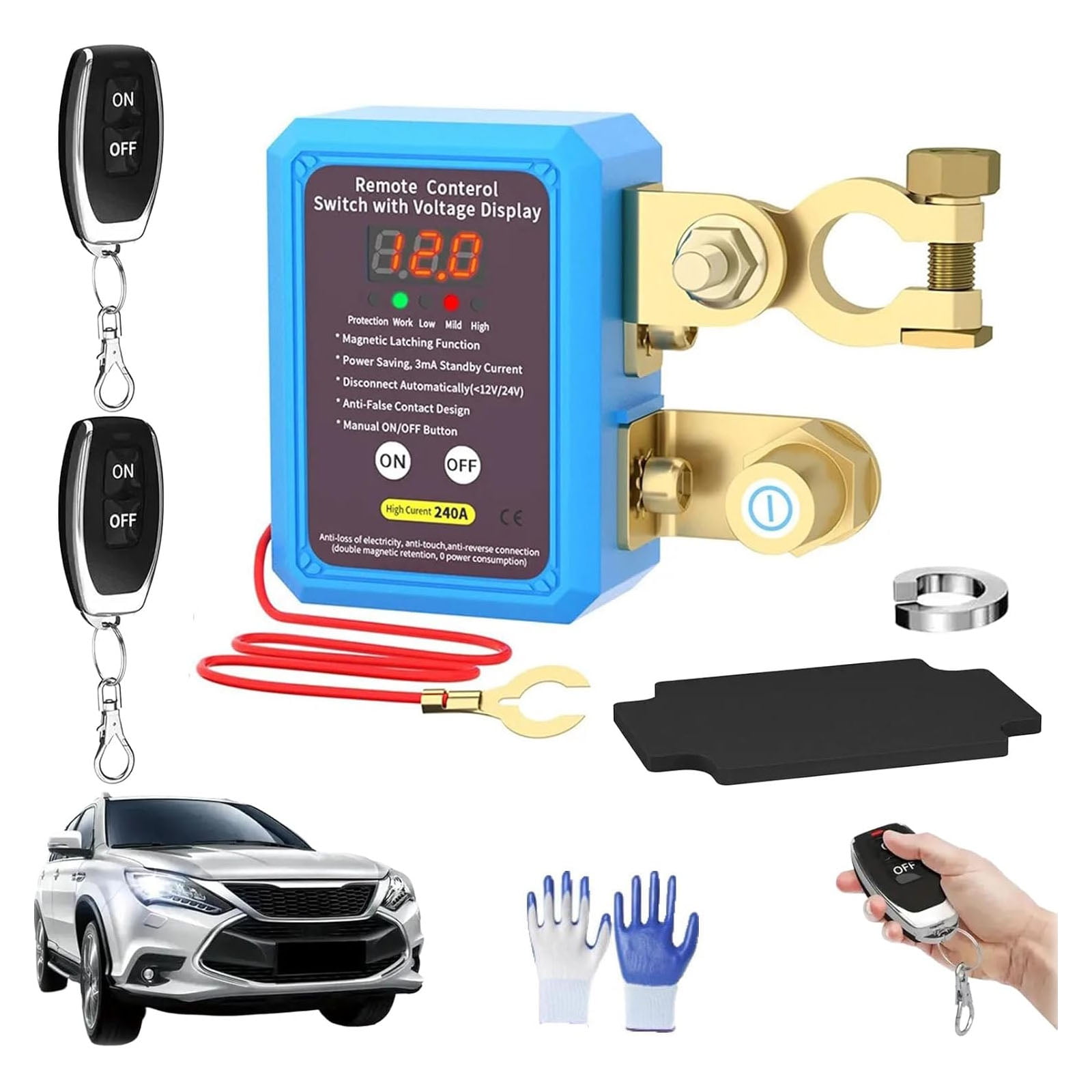 Remote Control of Car Devices for Anti-Theft Safety, Remote Battery ...