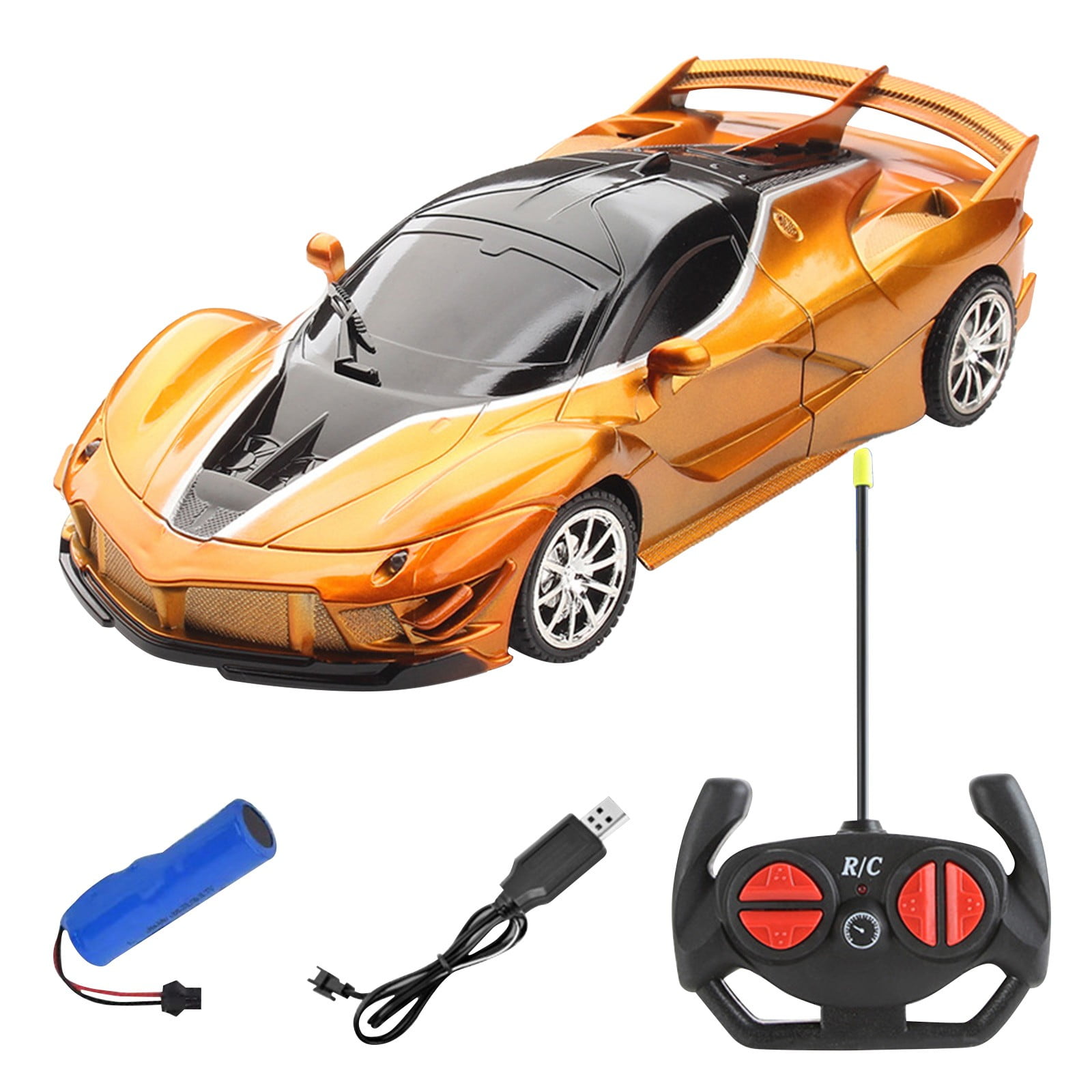 Remote Control Car Ferrari 1:24 RC Sport Car Anti-Jamming Technology for Fun Racing with ...