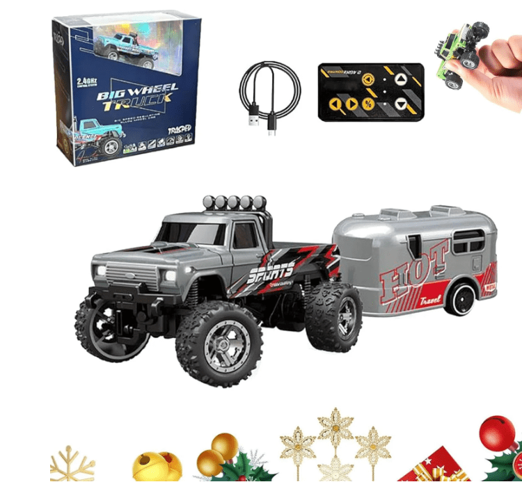 Remote Control Car with Fog Mist & Music, 1:64 Remote Control Truck for ...