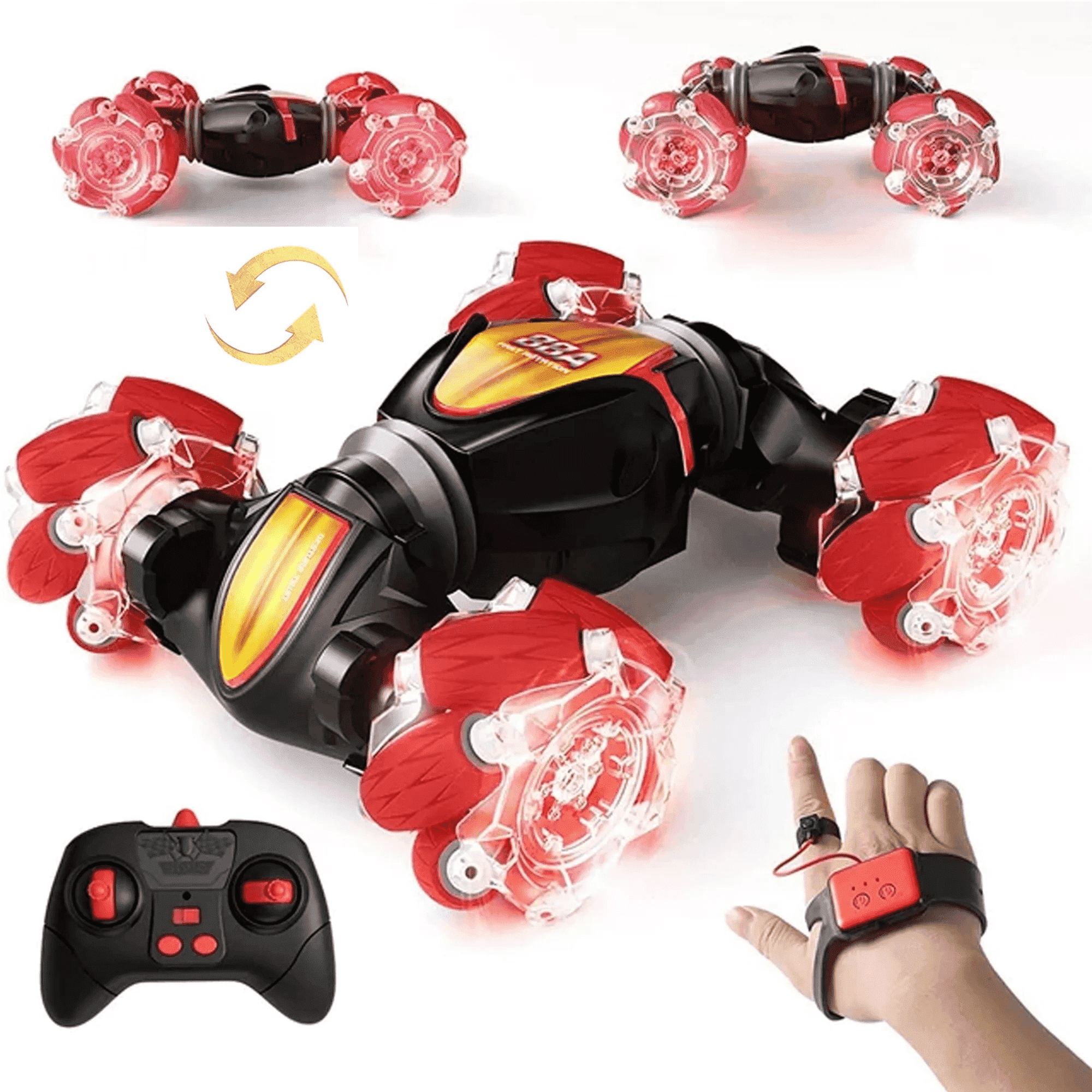 Remote Control Car, Gesture Sensing RC Stunt Car, LED Lights & Sounds ...