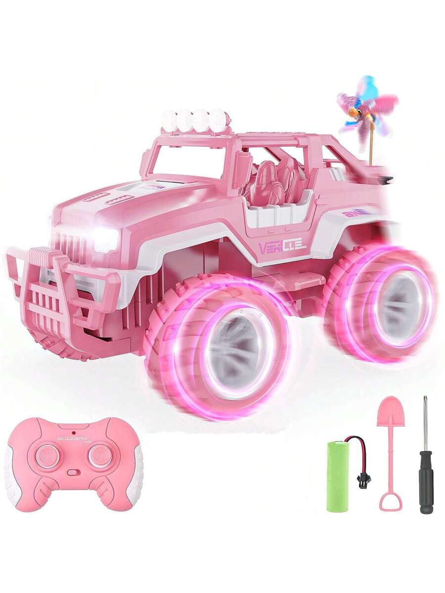 Remote Control Car For Girls - 1:16 Pink RC Cars With Windmills, 2.4GHz ...