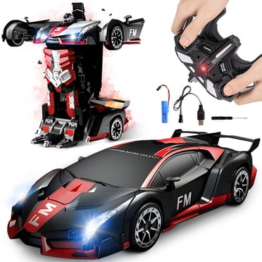 1:18 Scale Transform RC Car Robot, 2.4G Remote Control, One Button ...