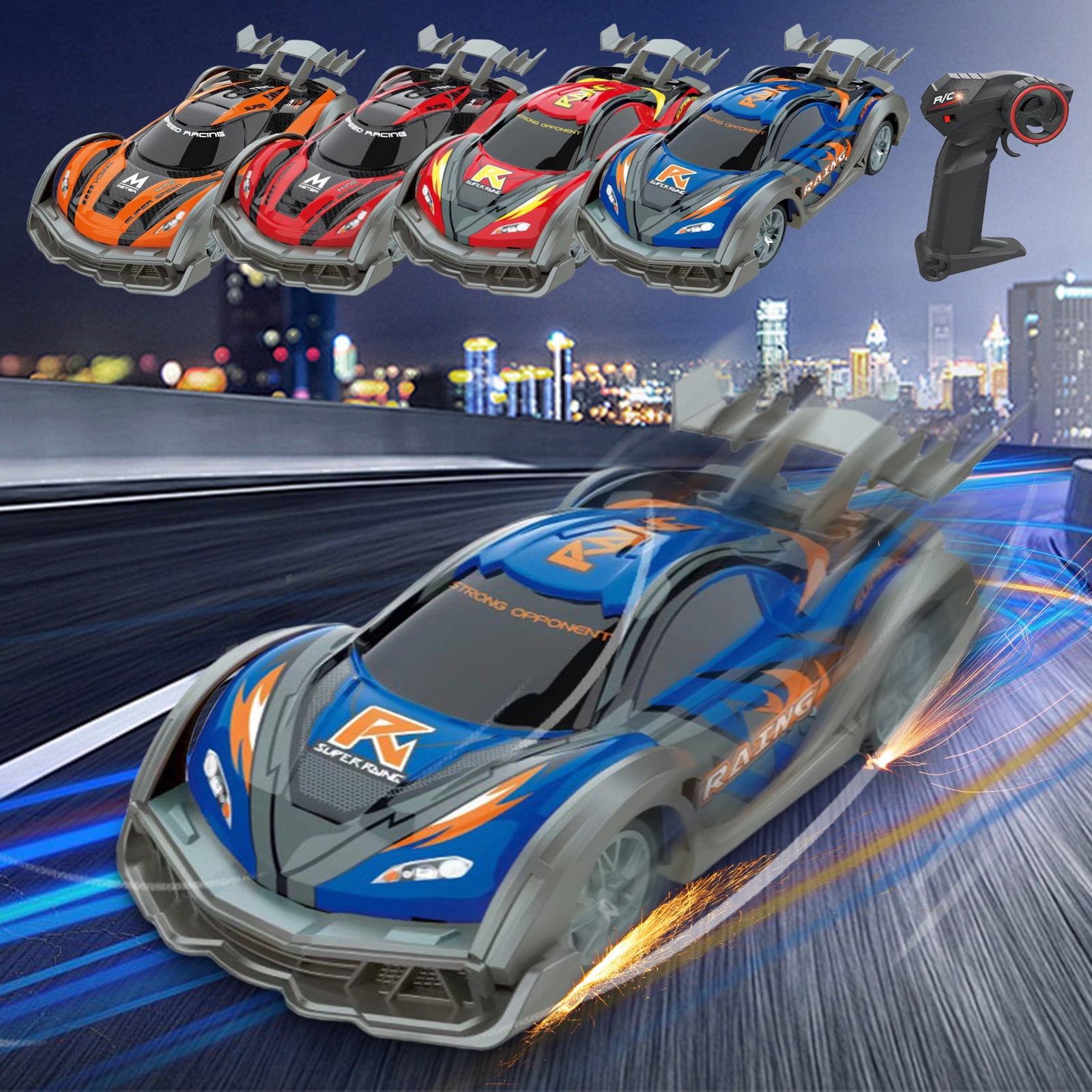 Remote Control Car High-Speed Drift 2.4G Racing Sports RC Vehicle | 1: ...