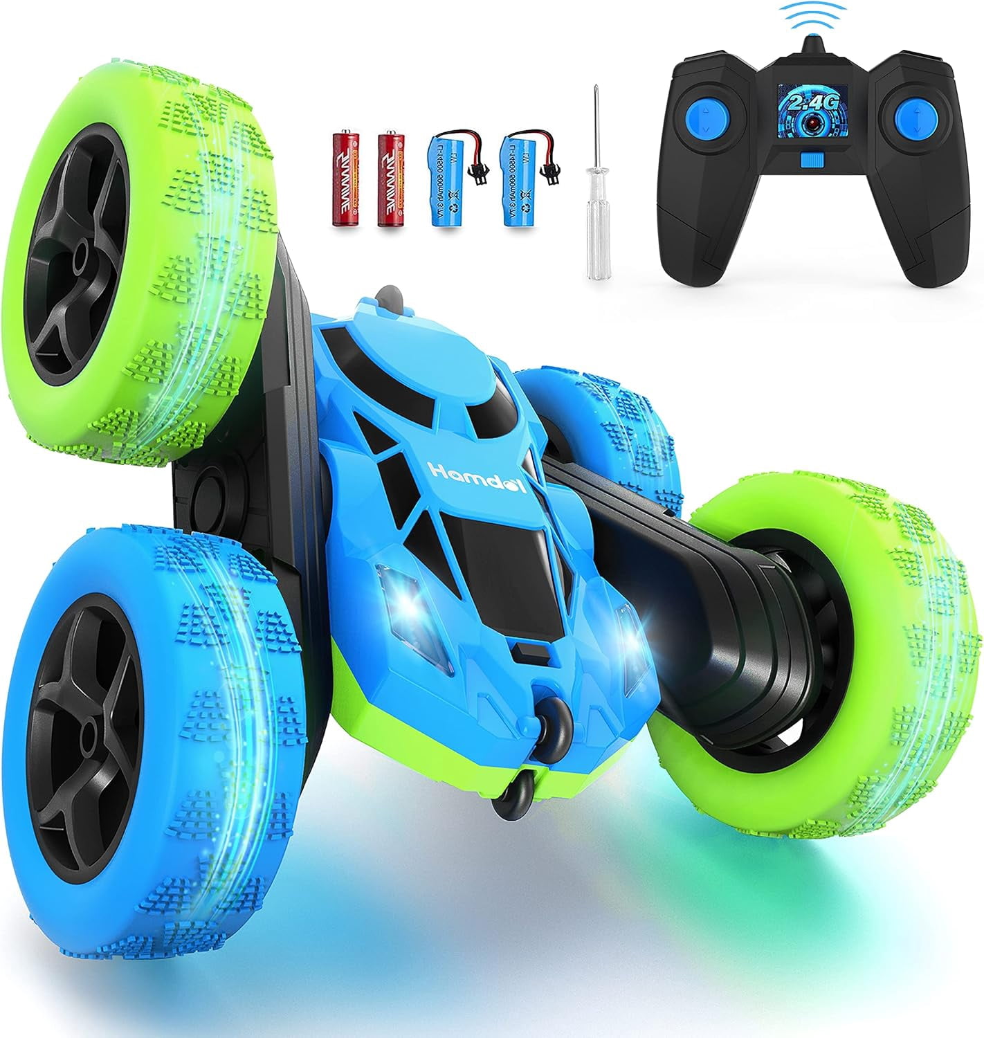 Remote Control Car for Kids Ages 6-12, Double-Sided 360° Rotation 4WD ...