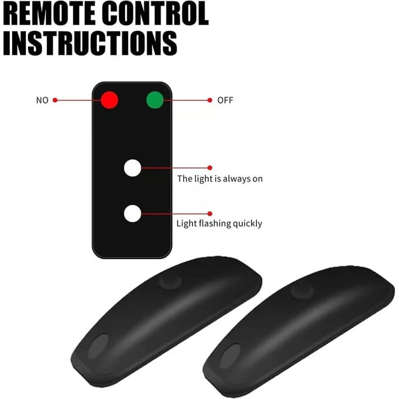 Remote Control Car Navigation Light, LED Safety Light, Waterproof Rain ...