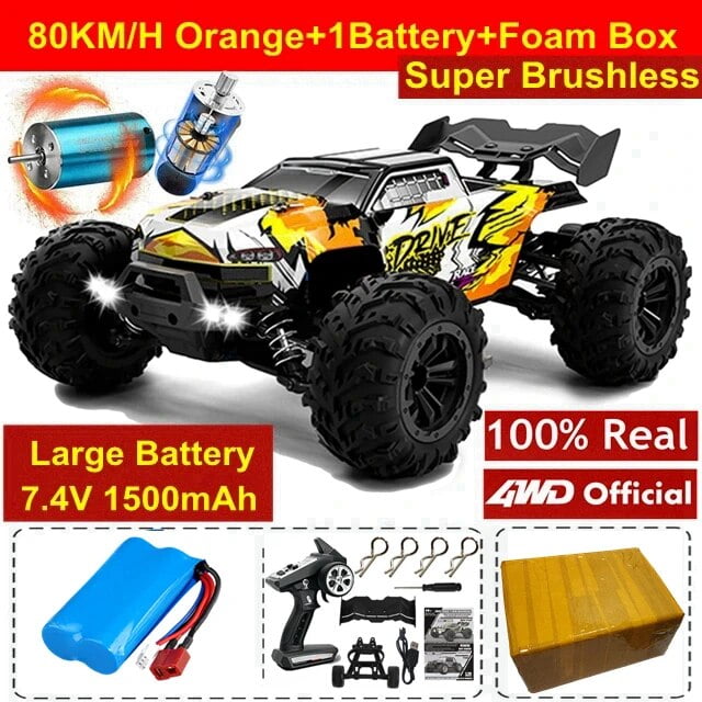 Remote Control Car Off Road 4x4 RC High Speed Truck Super Brushless 50 ...