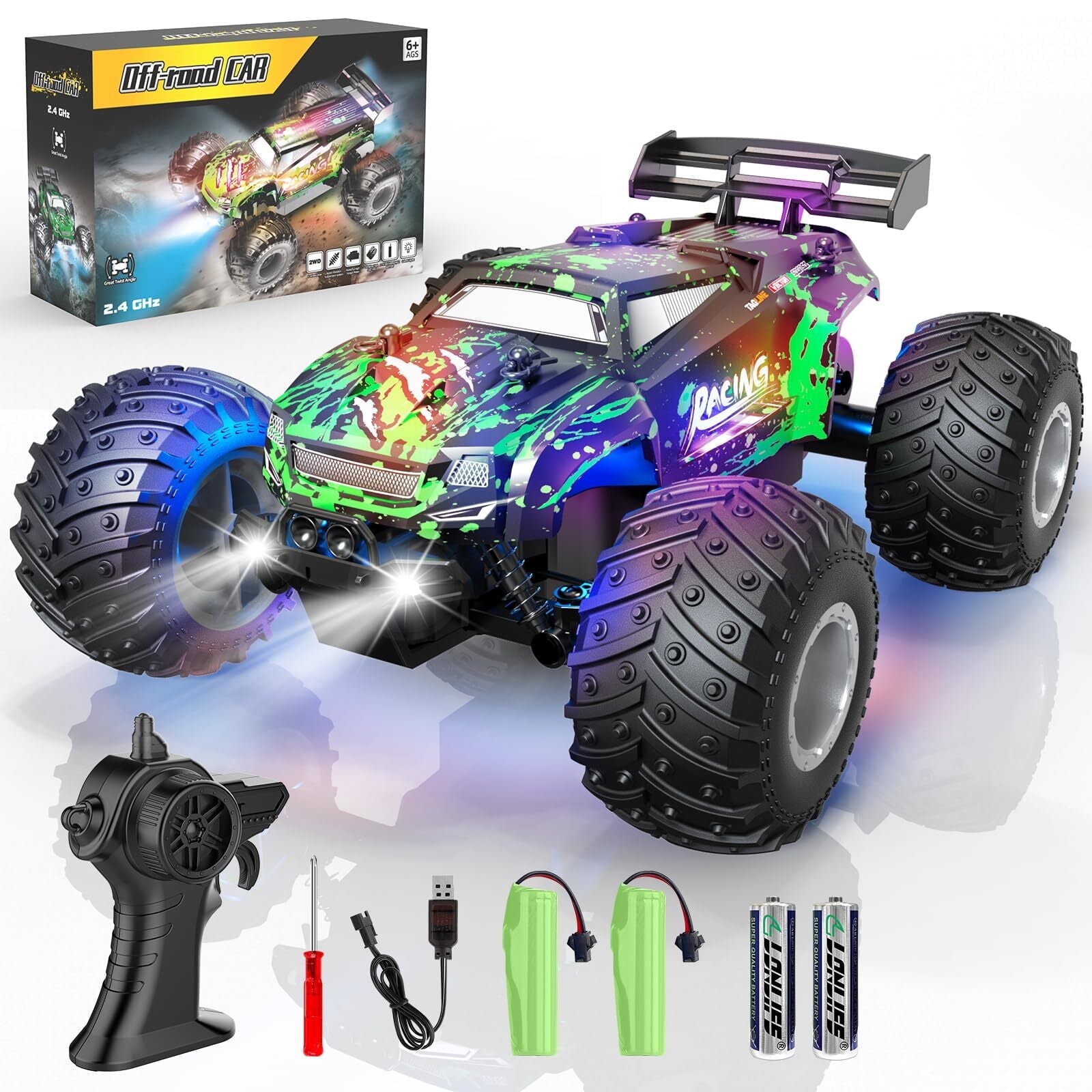 Creative Double Star Remote Control Car All Terrain High-Speed Off-Road ...