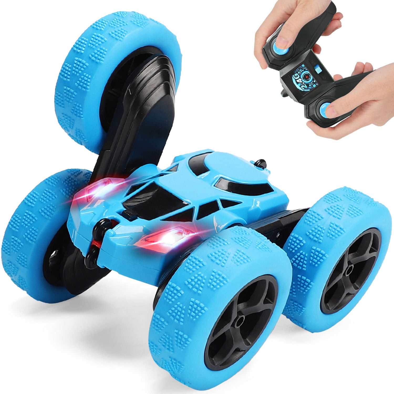 Kid Odyssey RC Stunt Car, 360° Flips, Double Sided, High Speed 7.5Mph, 2.4GHz Remote Control ...